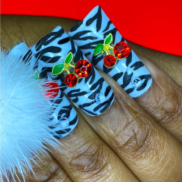 pressedbylynn | Other | Cherry Zebra Bw Xl Duck | Poshmark